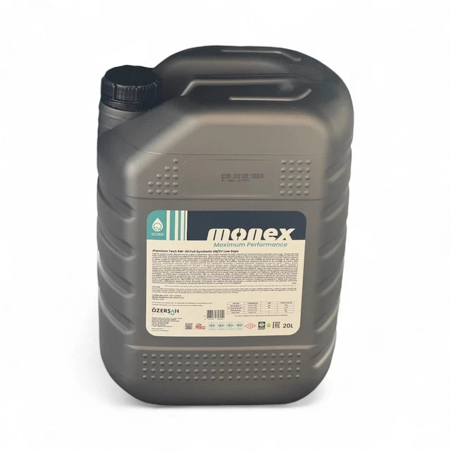 MONEX PREMIUM 0W20 C5 Full Synthetic Engine Oil - 20Ltr API SP / SN ...