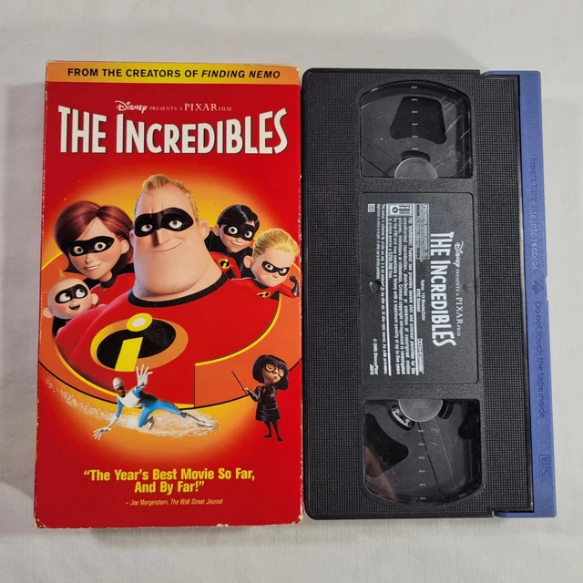THE INCREDIBLES VHS Tape 2005 Disney Pixar Movie Cartoon USED £18.14 ...