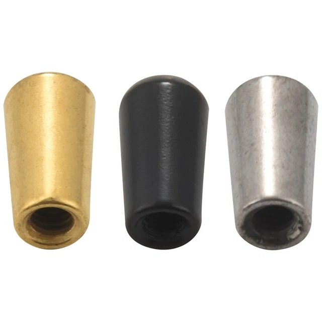 3pcs Guitar Switch Tip 3 Way Toggle Switch Knob Tip Cap Copper For Lp