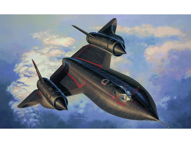 REVELL - MODEL Set Jagdflugzeug Lockheed SR-71 Blackbird mit Bemalung zum Zus... EUR 23,09 ...