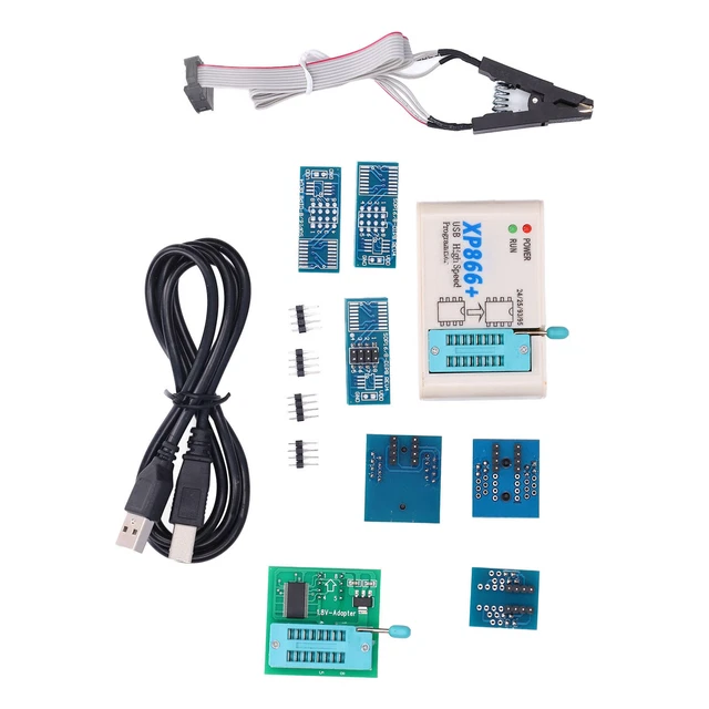 XP866 SPI FLASH Programmer BIOS Chip USB Programming Kit For 24 25 93 ...