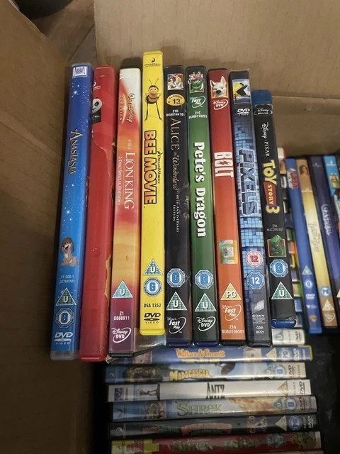 KIDS MOVIE DVD Joblot (DreamWorks, Disney, Ice Age, Lego Movie, Space ...