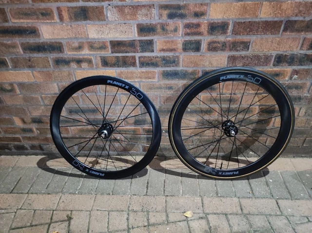 PLANET X CARBON Wheels ,50mm track Tubular £200.00 - PicClick UK