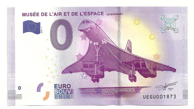 EURO FRENCH BANKNOTE "0" euro - CONCORDE - 2017 - 1st issue £7.54 ...