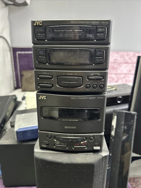 JVC UX-A4 MICRO Component System 2 speakers Compact Disc AM/FM Radio ...