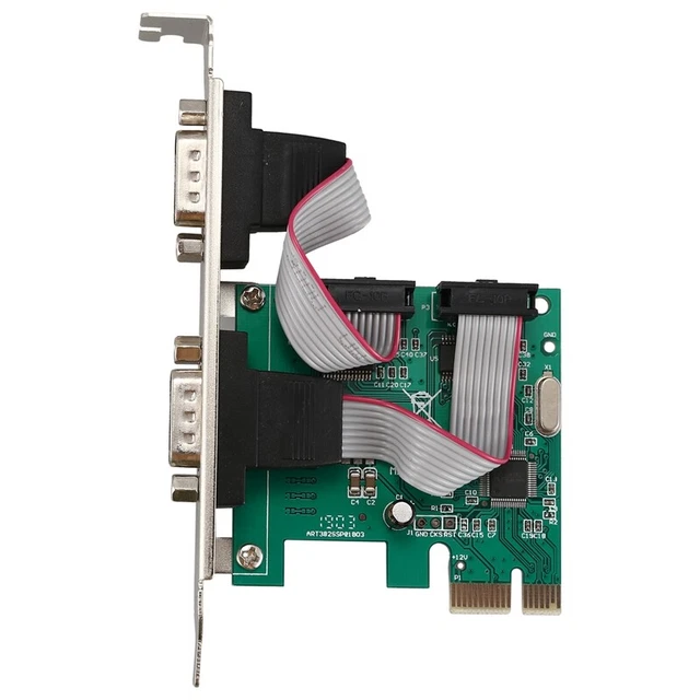 PCI-E PCI EXPRESS Dual Serial DB9 RS232 2 Ports Controller Adapter Card ... PCI-E PCI EXPRESS Dual Serial DB9 RS232 2 Ports Controller Adapter Card ...