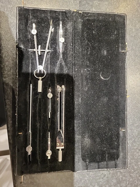 Vintage Compass Drawing Drafting Set Architect £1500 Picclick Uk