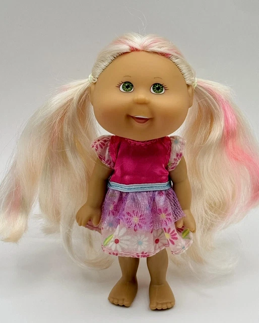 2006 CABBAGE PATCH Kid Lil Sprouts Play Along Mini Doll Blonde Dress ...
