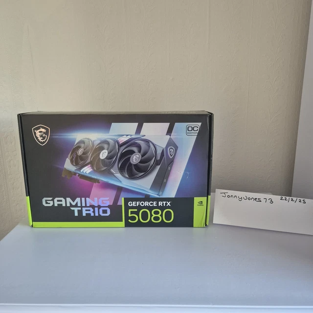 MSI NVIDIA GEFORCE RTX 5080 Gaming Trio OC 16GB GDDR7 Graphics Card ️ In Hand £1,400.00 ...