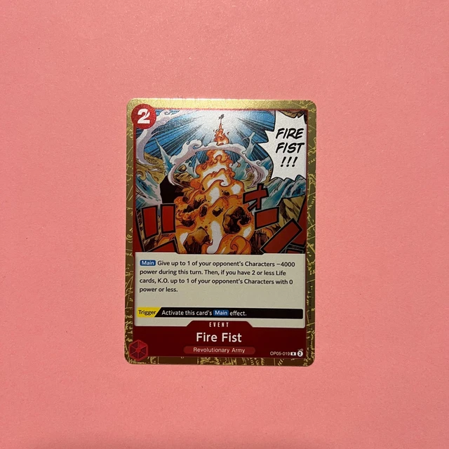 FIRE FIST OP05-019 R NM Awakening of the New Era One Piece English Holo ...