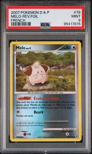CARTE POKÉMON : Melo 78/130 Reverse - Psa 9 - Diamant Et Perle EUR 1,00 ...