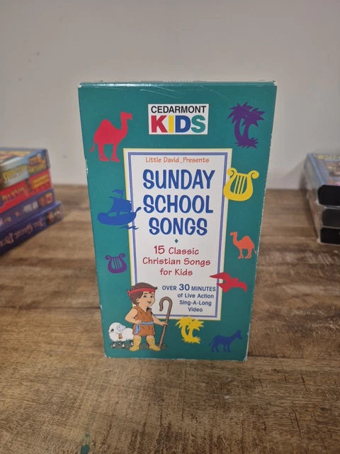 CEDARMONT KIDS SUNDAY School Songs VHS 15 Christian Songs for Kids £7. ...