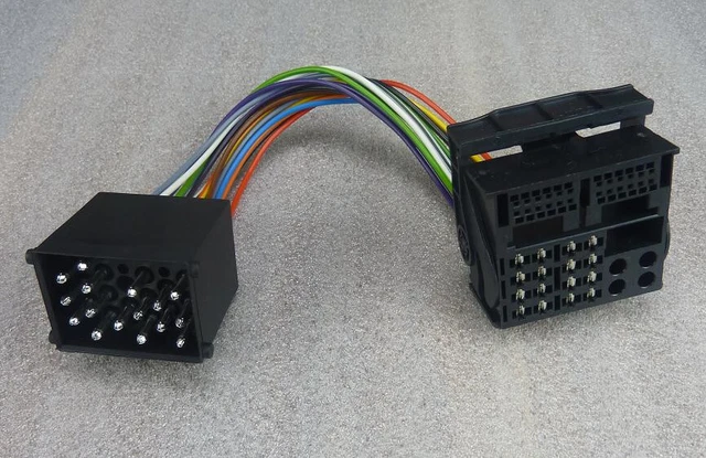 UMRÜSTADAPTER BMW BM24 auf BM54 Radio Adapter runde flache Pins E46 E39 ...