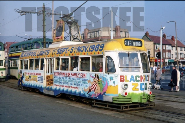 35MM SLIDE BLACKPOOL Transport Single Decker Tram Strassenbahn 632 1989 Original £3.99 - PicClick UK