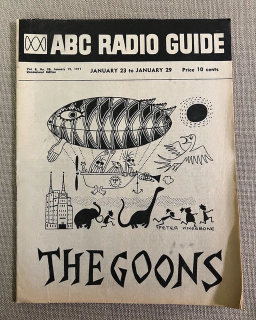 VINTAGE RADIO - rare collectable ABC Radio Guide Vol 8 No 28 19 Jan ...