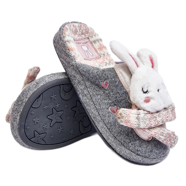 PANTUFLAS INFANTILES CONEJO Suela Gruesa Gris Dasca EUR 34,91 - PicClick FR