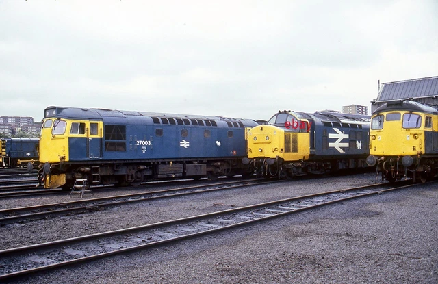ORIGINAL 35MM SLIDE BR Class 27/37/26 no.27003/37264 at Eastfield ...