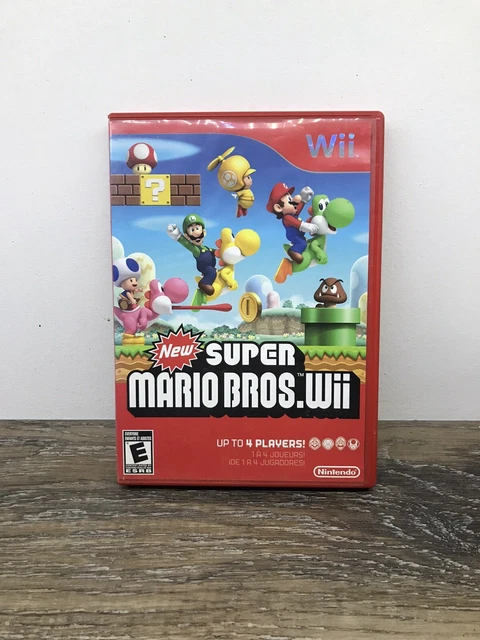 NEW SUPER MARIO Bros Wii Game Nintendo Wii CIB Complete w/ Manual ...
