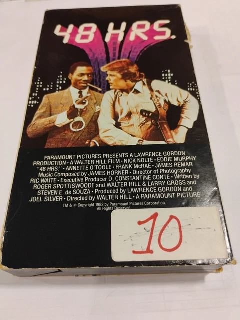 48 HOURS (VHS, 1988) Nick Nolte, Eddie Murphy, Annette O'Toole B44 £2. ...
