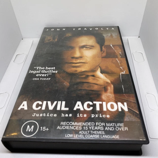 A CIVIL ACTION VHS Video John Travolta Legal Thriller Movie M15+ Ex ...