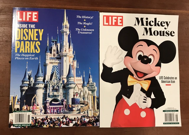 LIFE MAGAZINE LOT: Inside the Disney Parks & Mickey Mouse, Collectors ...