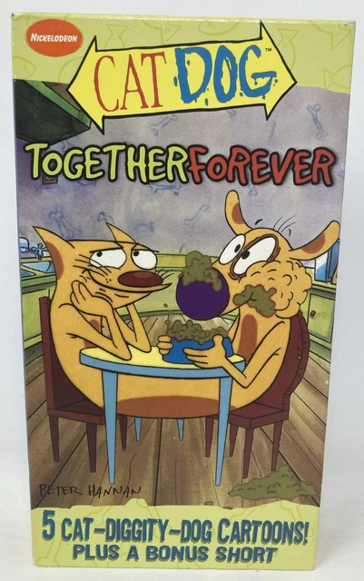 CATDOG CAT DOG Vhs Nickelodeon Tv Cartoon Kids 1999 Together Forever ...
