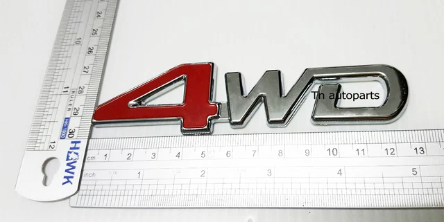 LOGO EMBLEM DECAL "4Wd" For Toyota Hilux, Mitsubishi, Isuzu, Mazda ...