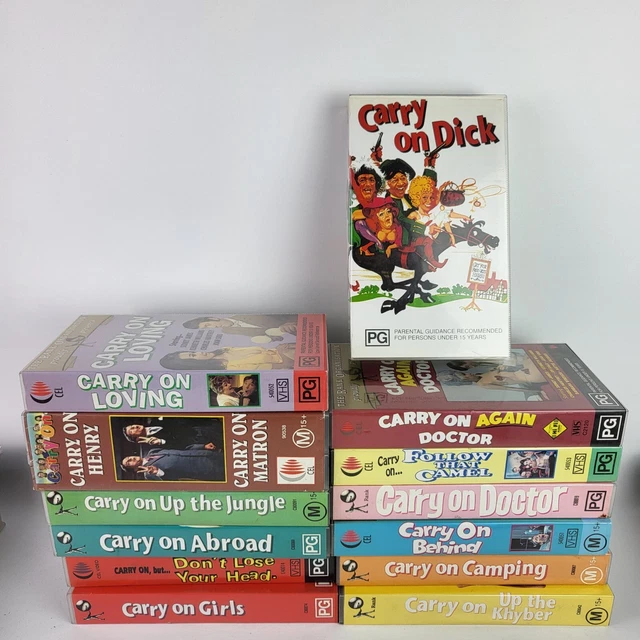 CARRY ON X 13 VHS Lot - Loving Matron Up The Jungle Abroad Girls Again ...