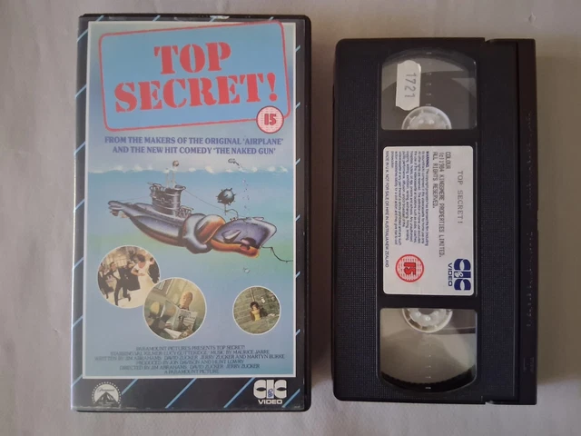 TOP SECRET! - VHS video CIC Stripey tested £10.78 - PicClick UK