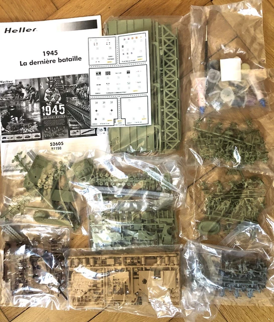 MAQUETTE MODEL 1/72: Heller, Last Battle, méga lot: 10 kits, paints ...
