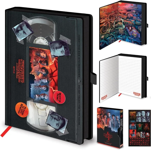 STRANGER THINGS NOTEBOOK Season 4 Novelty VHS Design A5 Premium ...
