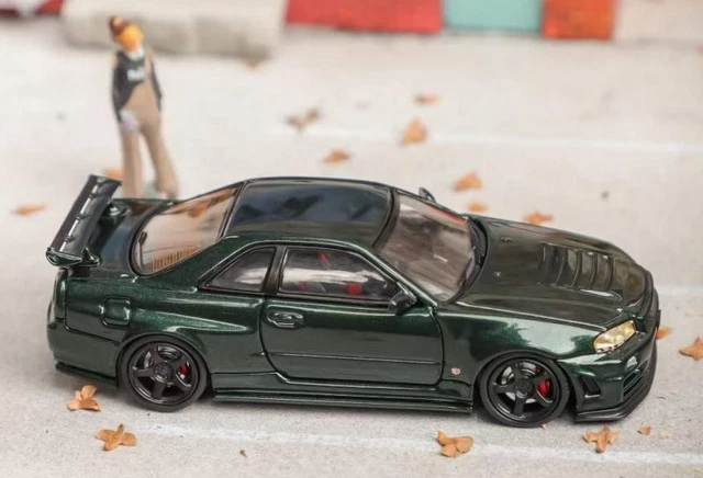 NISSAN SKYLINE GT-R (R34) Nismo Z-Tune - green - FuJi 1:64 EUR 36,50 - PicClick FR
