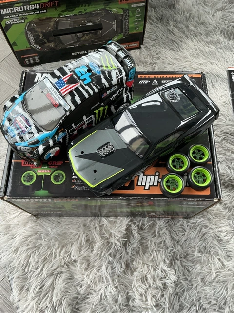 HPI MICRO RS4 HOONIGAN AND GITTIN JNR MUSTANG BODIES AND CHASSIS NO RAD ...