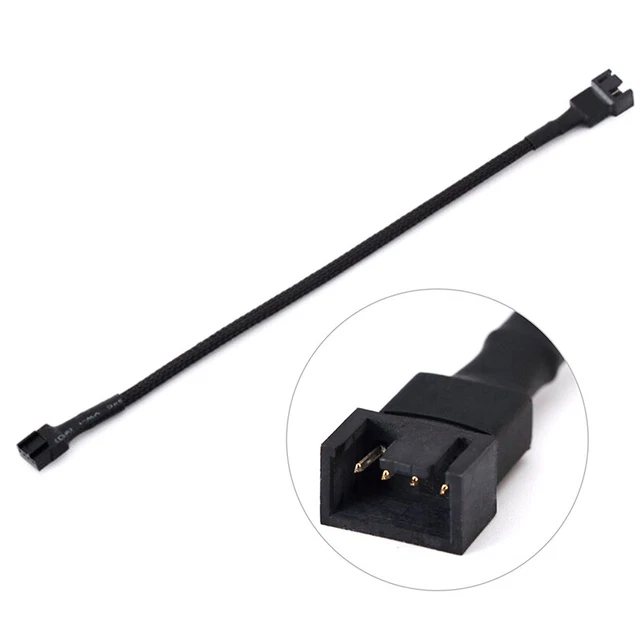 4 PIN PWM Connector Case Fan Extension Power Cable for Compure CPU Coo ...