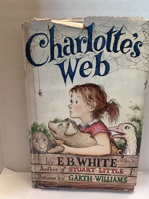 CHARLOTTES WEB , 1952 HC/DJ Childrens Book EB White Harper & Row Book ...