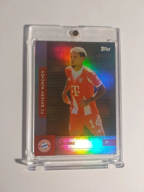 TOPPS BAYERN TEAM Set 2025-26 Luis Diaz Parallel 96/125 Refractor Ultra ...