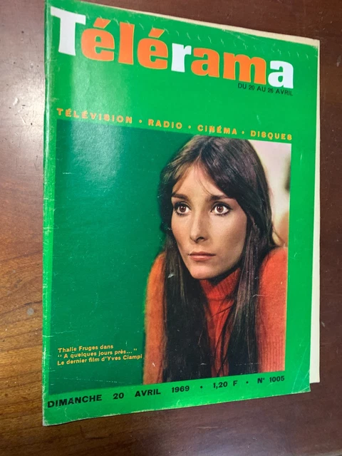 MAGAZINE TÉLÉRAMA 20/04/1969; Thalie Fruges/ Maria Callas/ Spencer ...