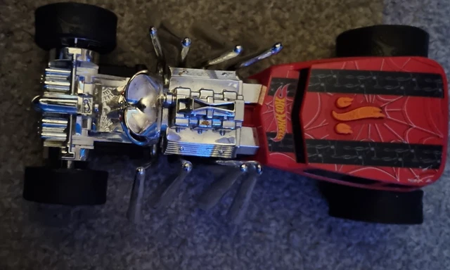 MATTEL HOT WHEELS SPIDER Car Street Creeper dragster hot rod Lights ...