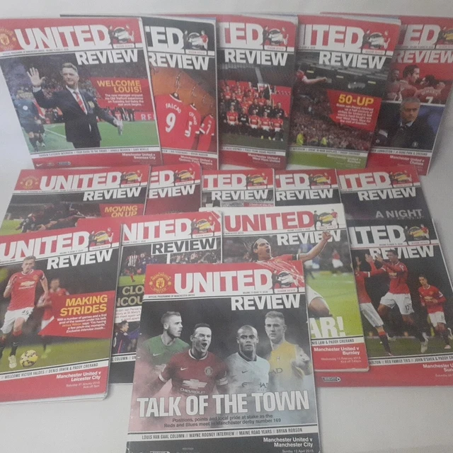 Manchester United Matchday Programme Bundle Premier League X15 2014 15