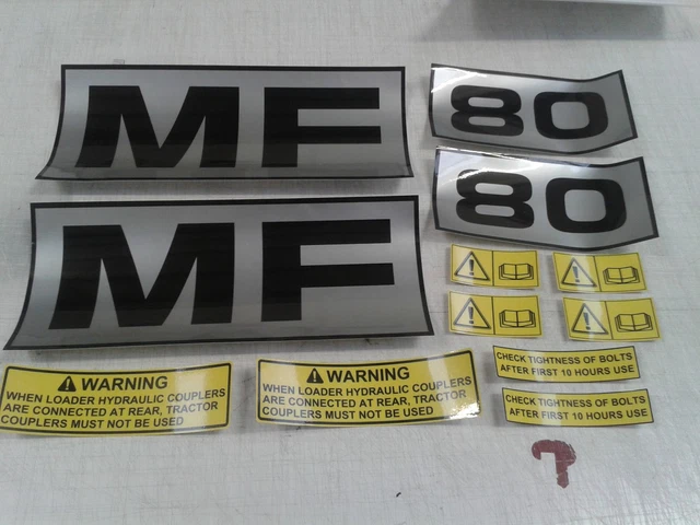 MASSEY FERGUSON 80 loader stickers / decals £23.25 - PicClick UK