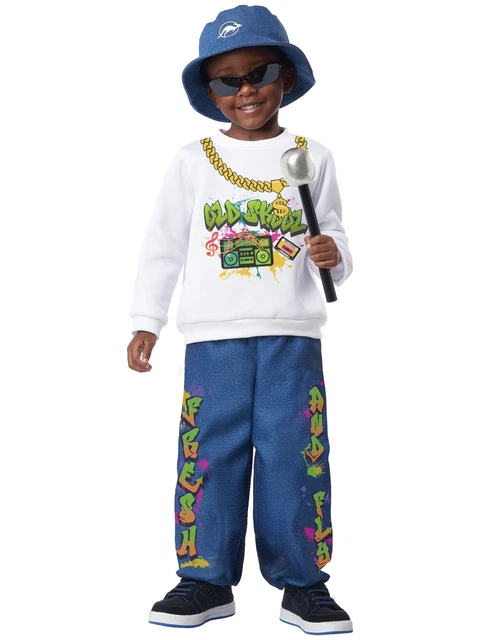 90S HIP HOP Kid 1990s Dancer Rap Star Pop Rock Toddler Child Boys ...