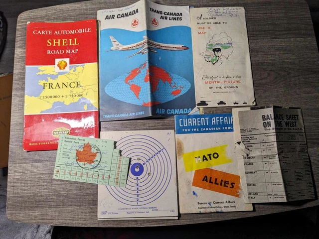 POST WW2 WWII Canadian Canada Map Reading Booklet Plane Brochour $40.00 ...