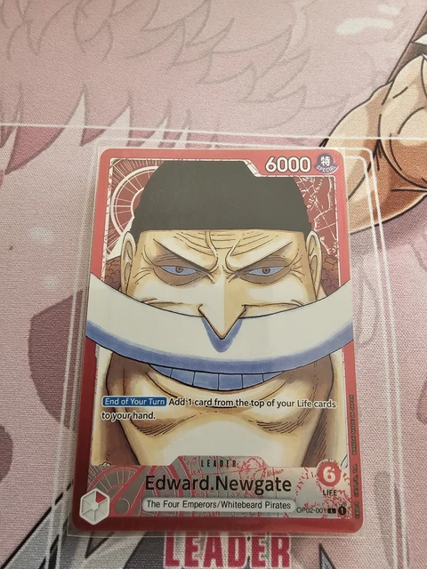 ONE PIECE TCG English OP02-001 Edward Newgate Leader Alt Art AA EUR 150 ...