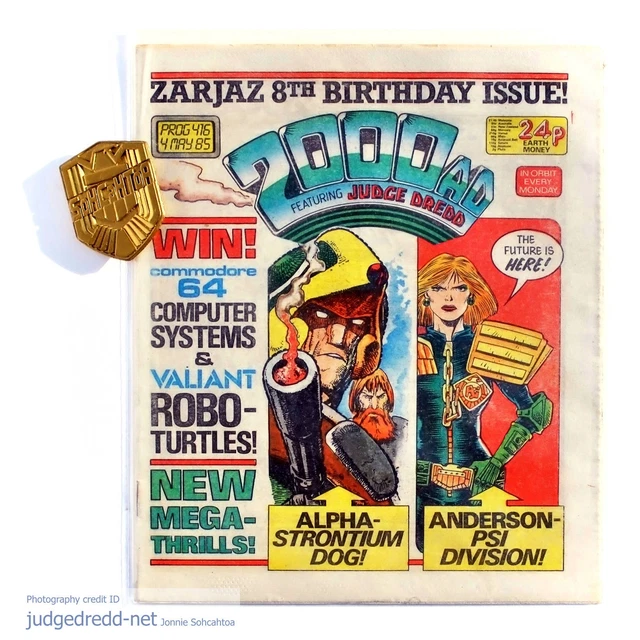 2000AD PROG 416-418 Judge Dredd Sunday Night Fever All 3 Comic Issues ...