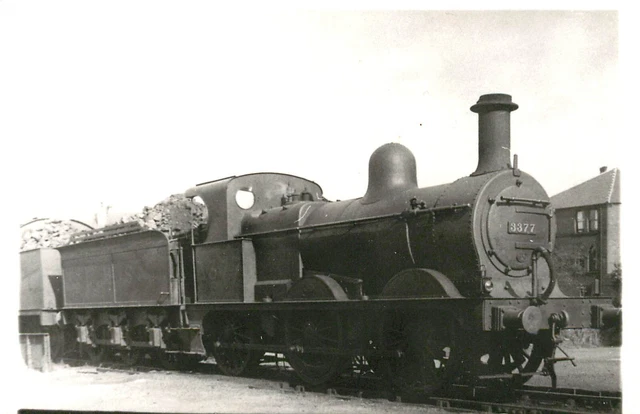 B & W Photo - Lms Loco 3377 - 14X9 Cm £2.95 - PicClick UK