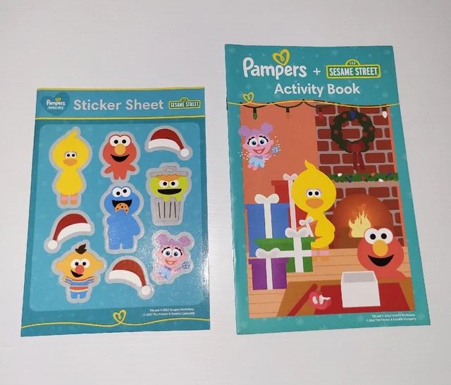 SESAME STREET BABY Muppets Christmas activity Book/pamphlet & sticker ...