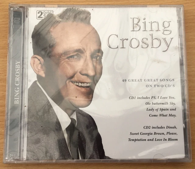 🌟 BING CROSBY🌟49 Original Tracks🌟2X Cd Set🌟R&B🌟Blues🌟Jazz🌟Uk🇬🇧Seller £ ...