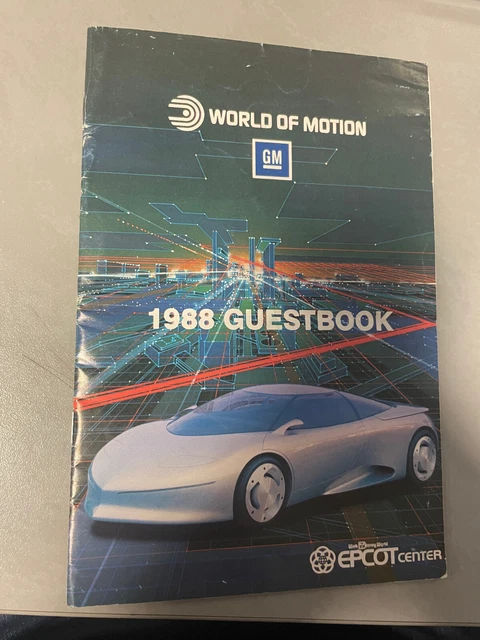 1987 MANUEL WALT Disney World Epcot Center World of Motion GM Pontiac ...