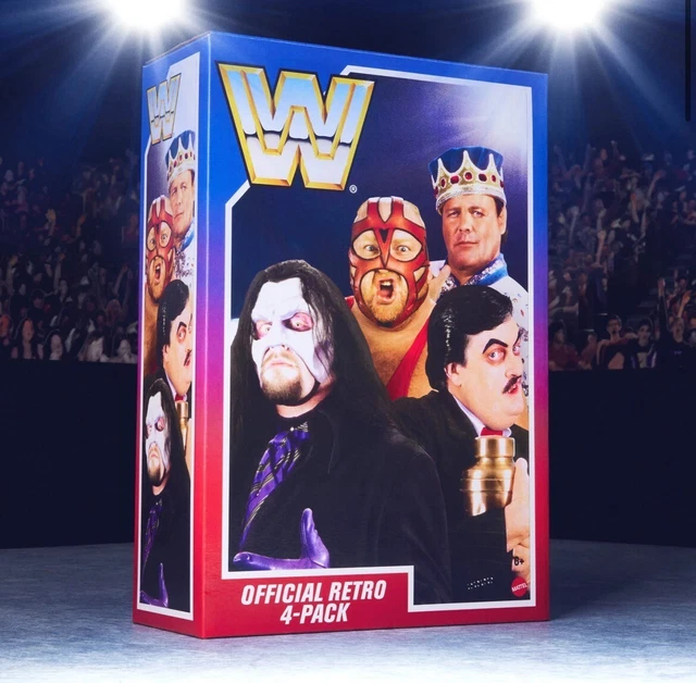 MATTEL CREATIONS WWE Retro Wave 4 Action Figures 4-Pack Bundle £80.00 ...