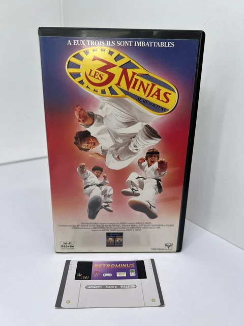 VHS LES 3 Ninjas Se Revoltent Cassette Vidéo Vf EUR 10,00 - PicClick FR